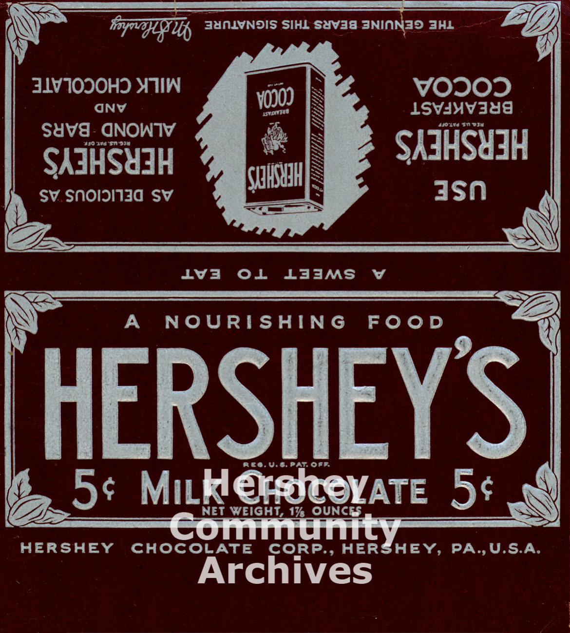 Hershey’s Milk Chocolate: Bar Wrappers Over the Years – Hershey ...